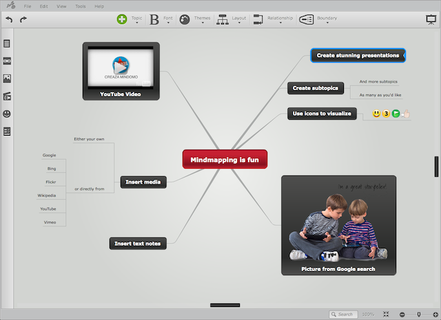 Organize your ideas with Mindomo!